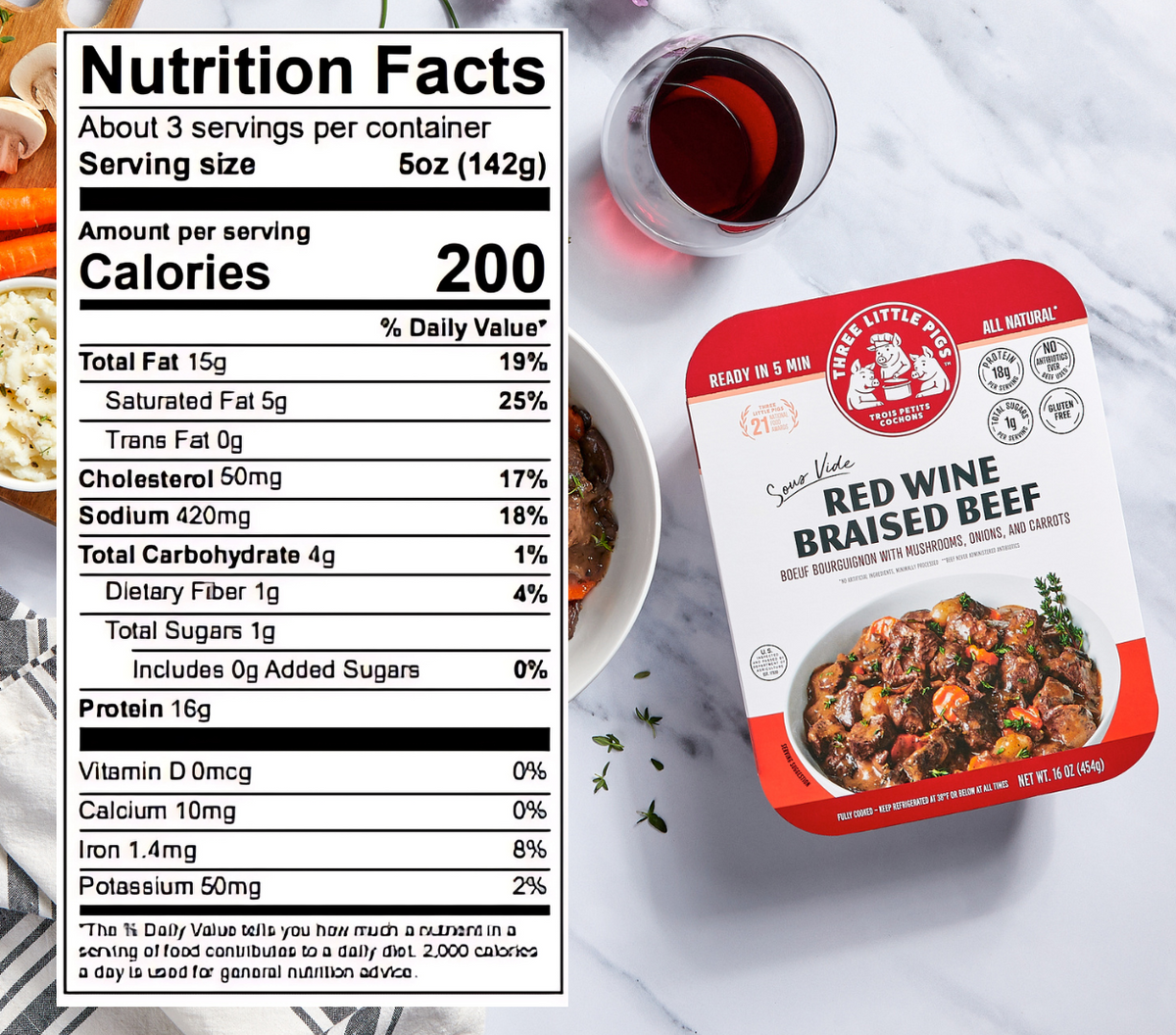 Gourmet Meals Sampler. 10 Meals, 5 Flavors.